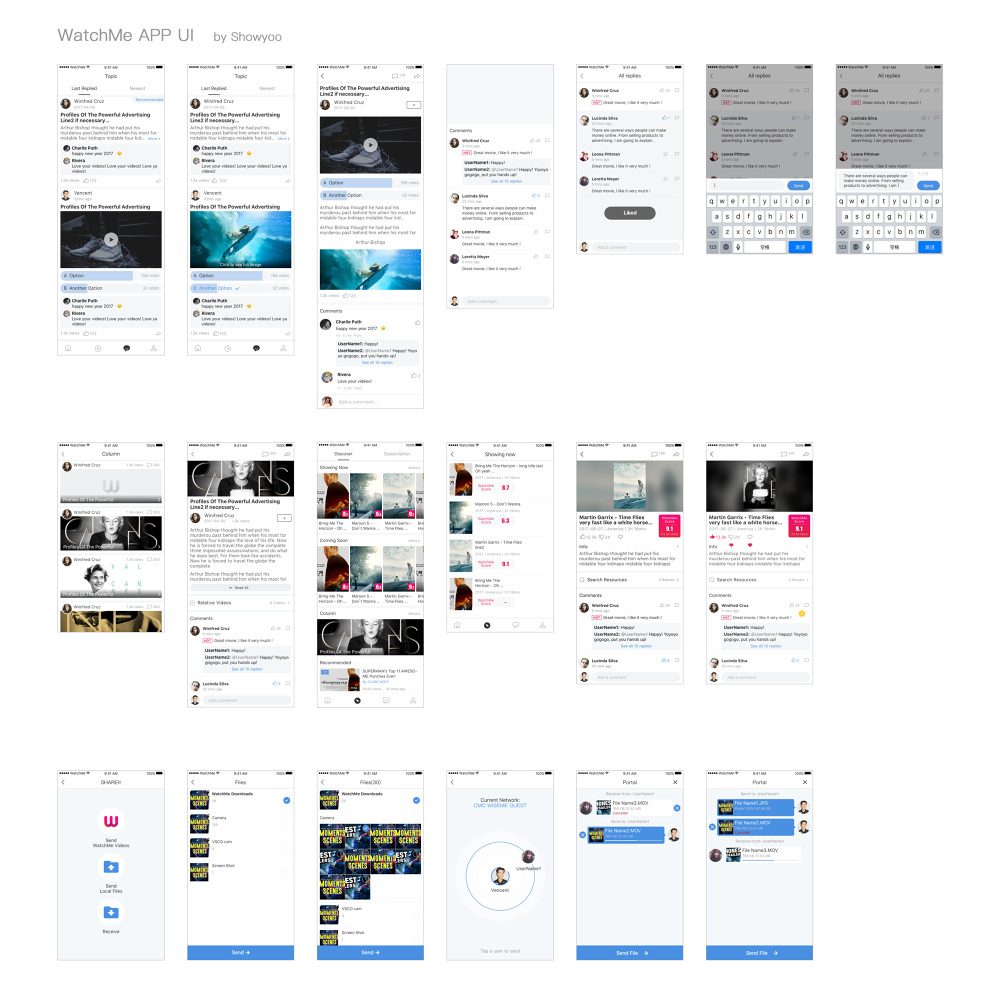 [App UI/UX] Watchme - Showyoo