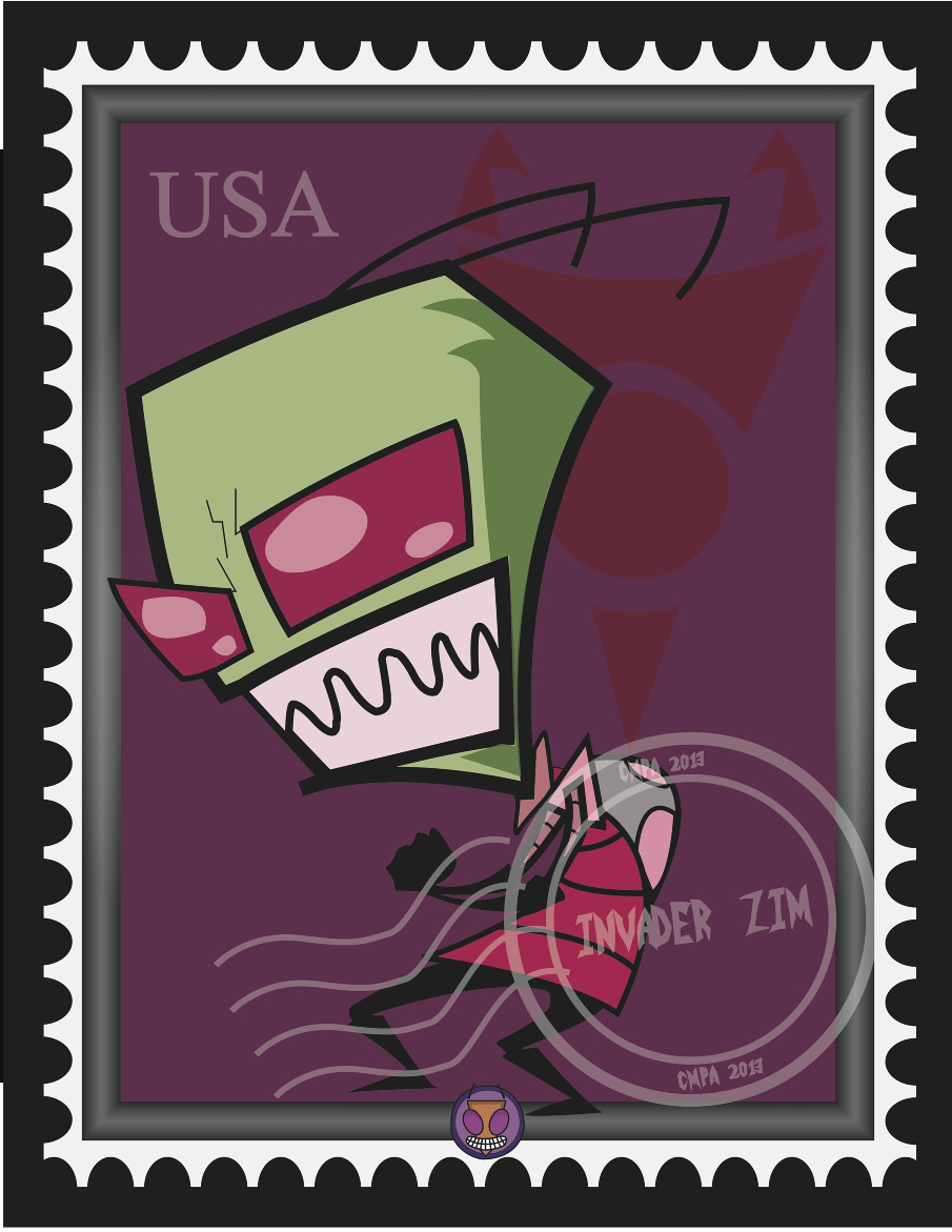 Invader Zim Stamps - Shafeeq Ibraheem