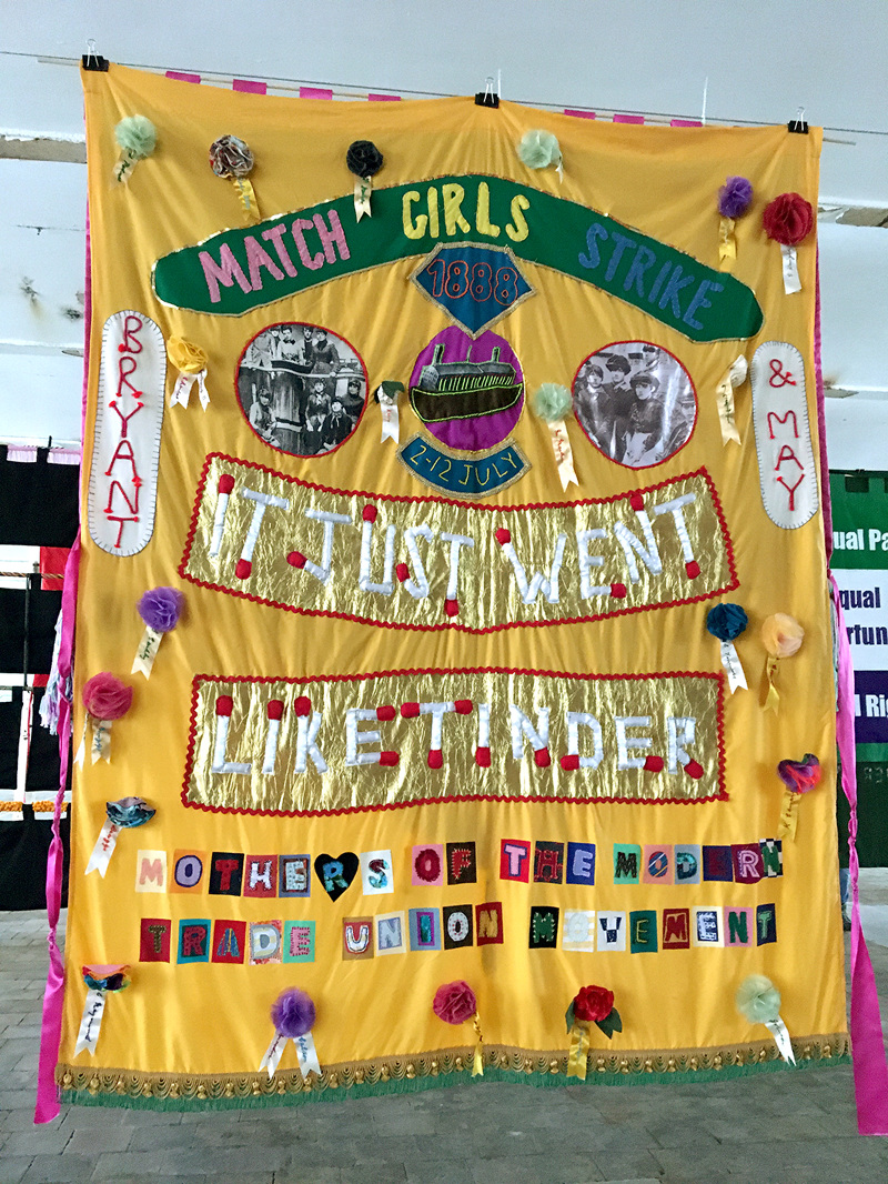 Banner making - Helen Mather