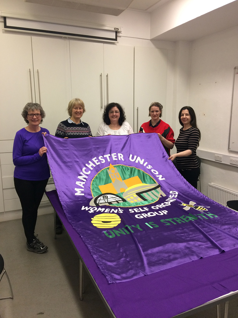 Banner making - Helen Mather