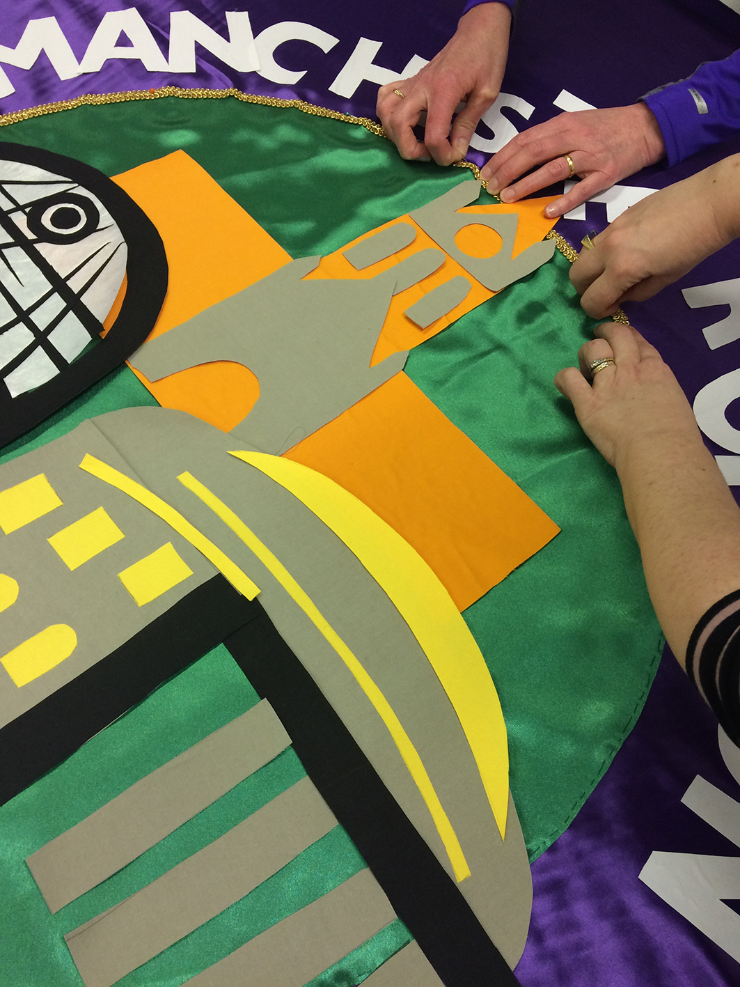 Banner making - Helen Mather