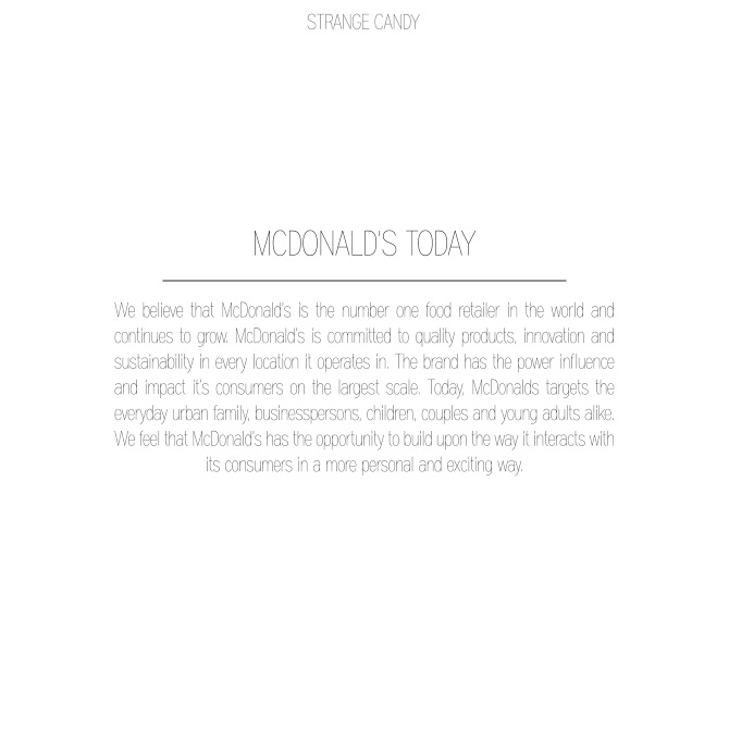 Client Proposal for McDonalds - Francesca Magee