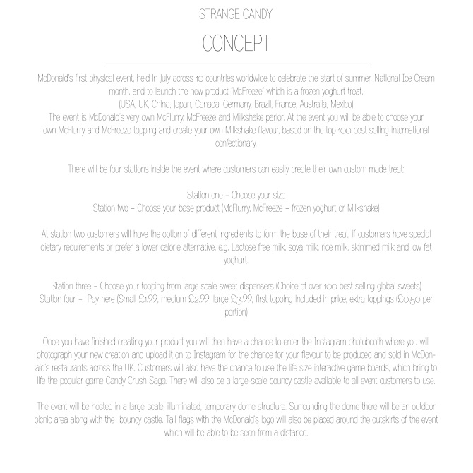 Client Proposal for McDonalds - Francesca Magee