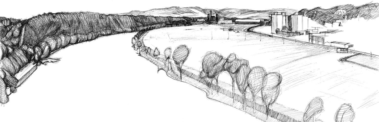 Pittsburgh landscape drawings - James Hicks portfolio