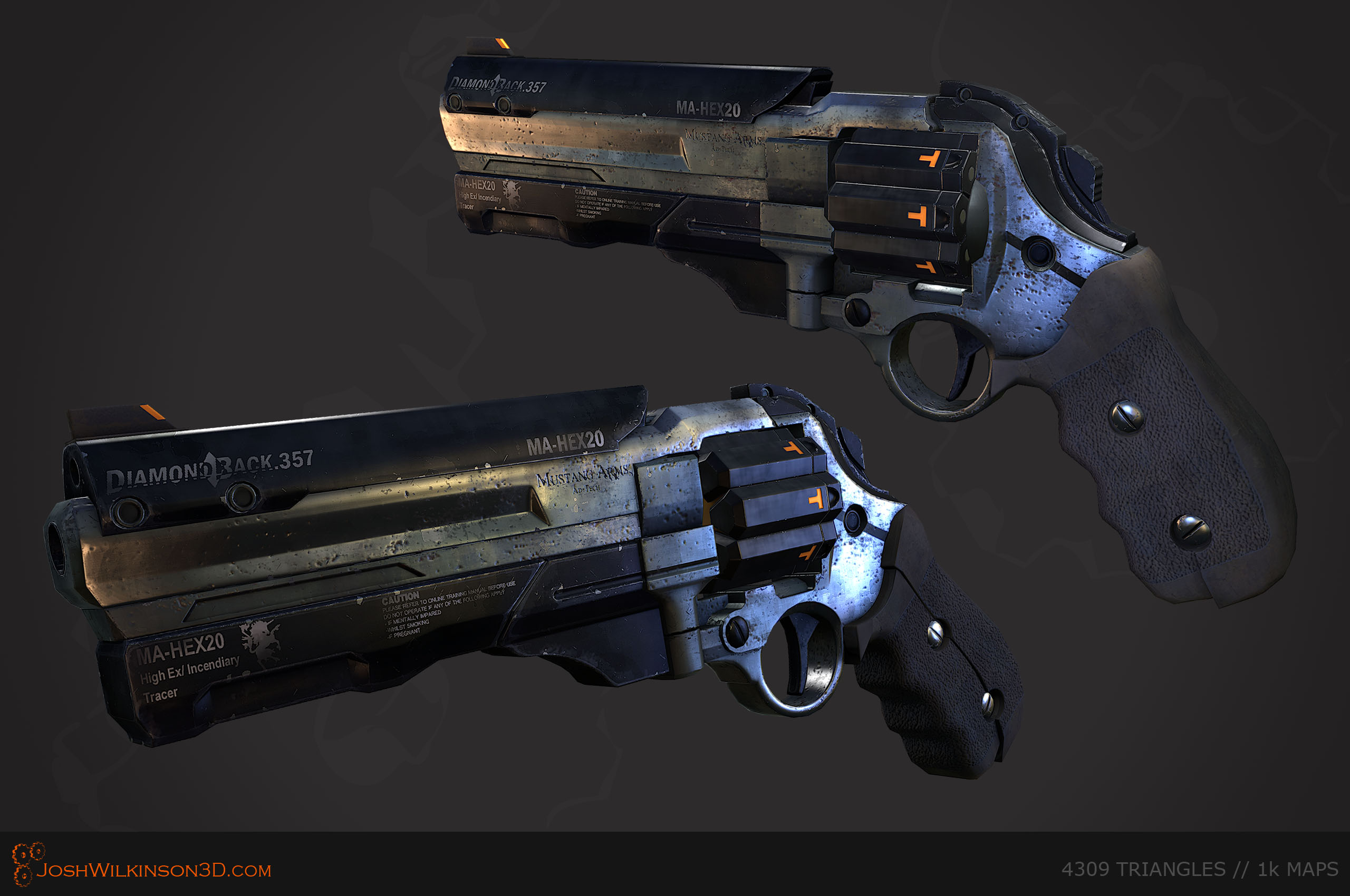 Sci-Fi Revolver - Josh Wilkinson | 3D Artist