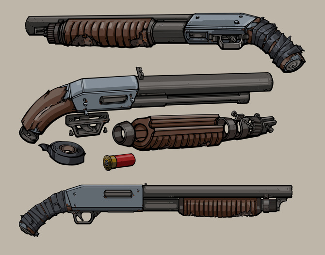 Sawed-Off Shotgun - Josh Wilkinson | 3D Artist