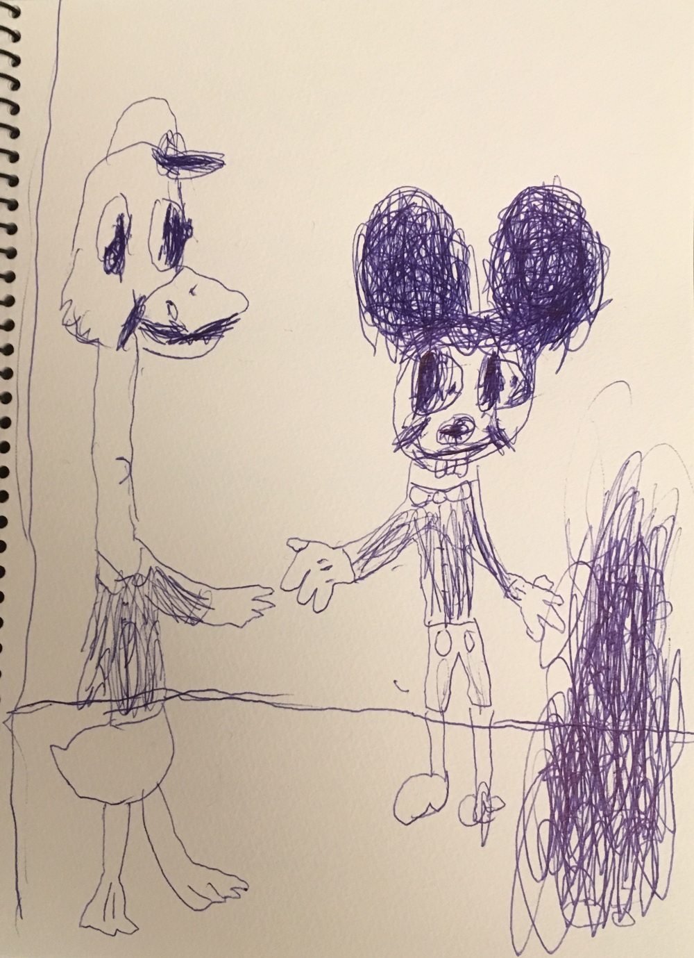 scratchy pen drawings - Josh Bolin