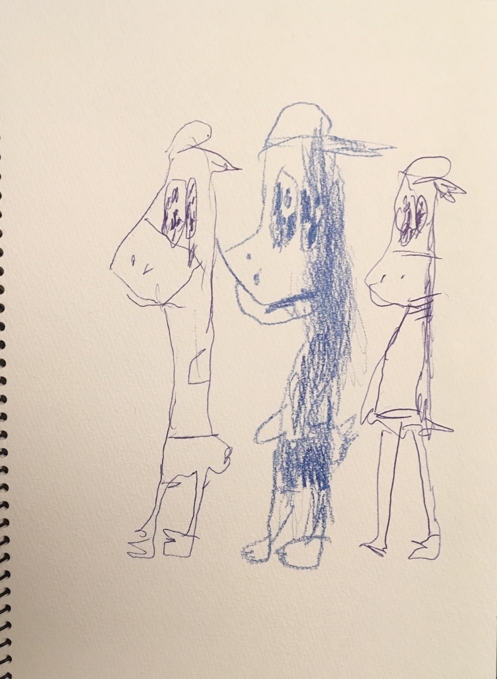 scratchy pen drawings - Josh Bolin