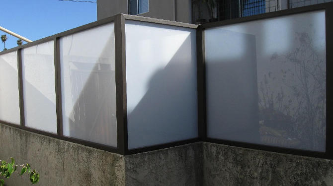 //WALL EXTENSIONS// - Plexiglass Fence, Modern Fence Design