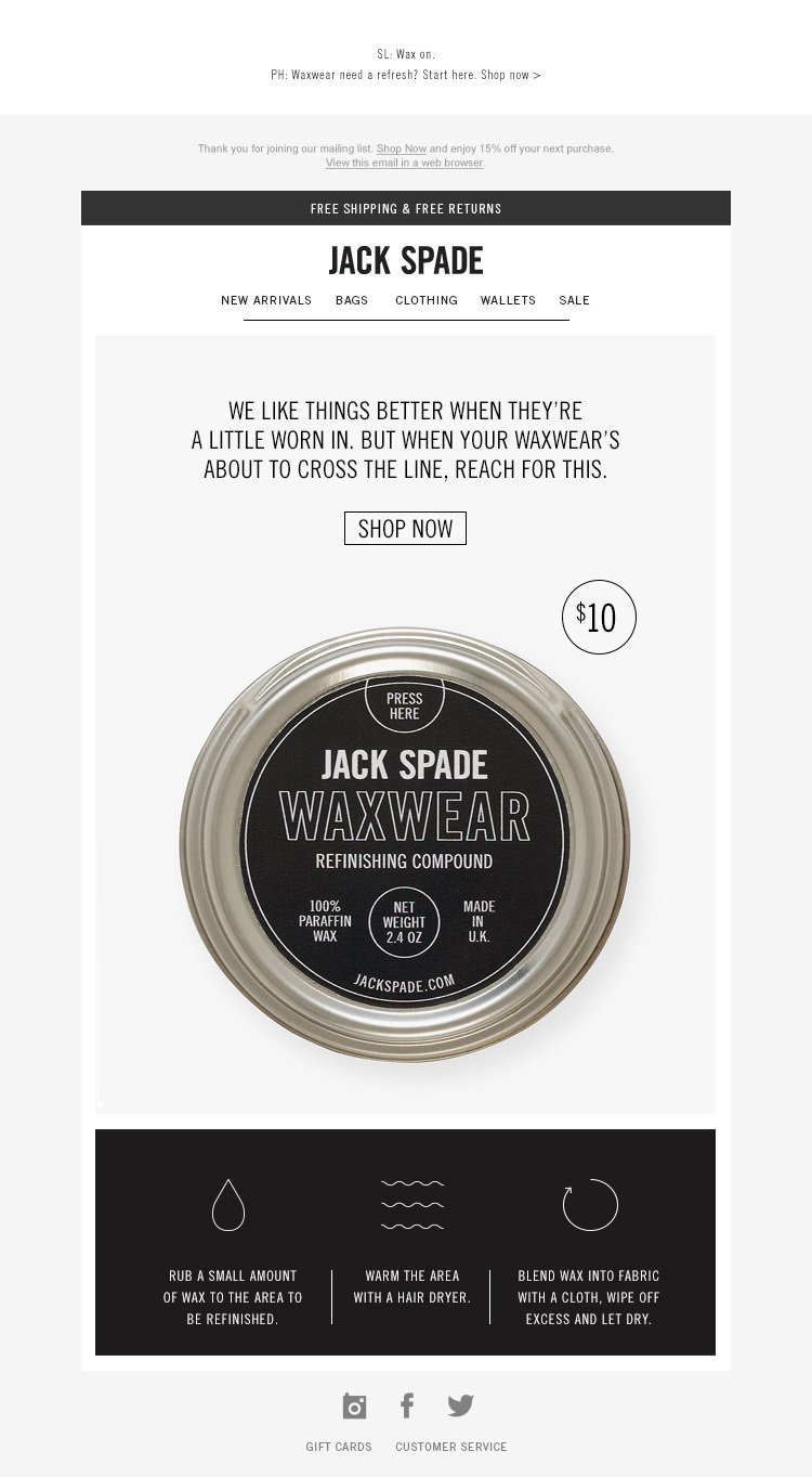 Jack Spade Art Direction — Dustin Tylek Creative Direction — Kristen ...