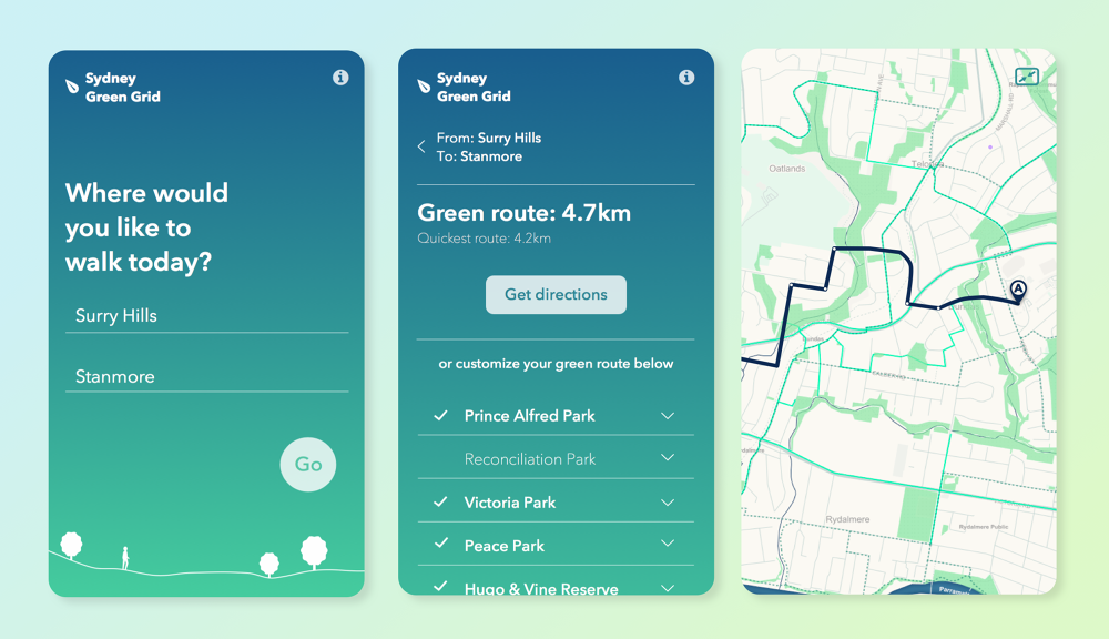 Sydney Green Grid Walking app - Penny Wongpaibool