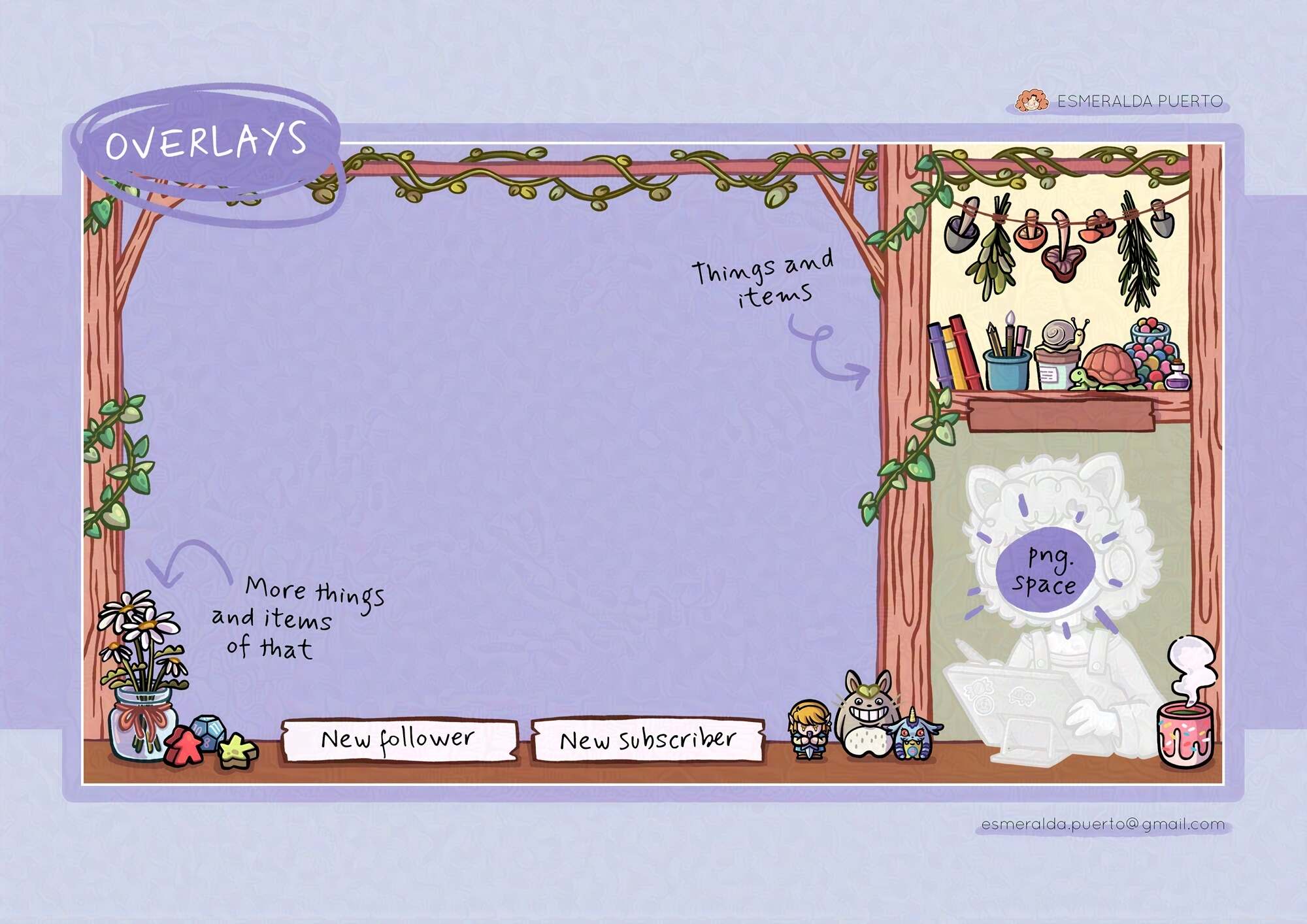 Twitch graphics - Esmeralda Puerto