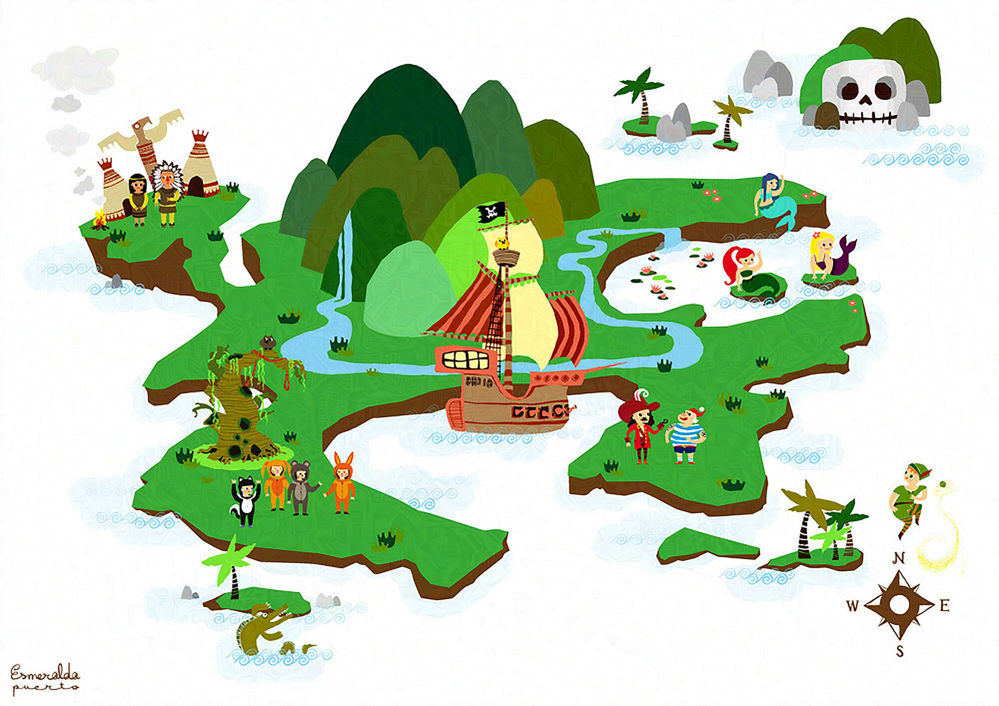 Never Neverland Map