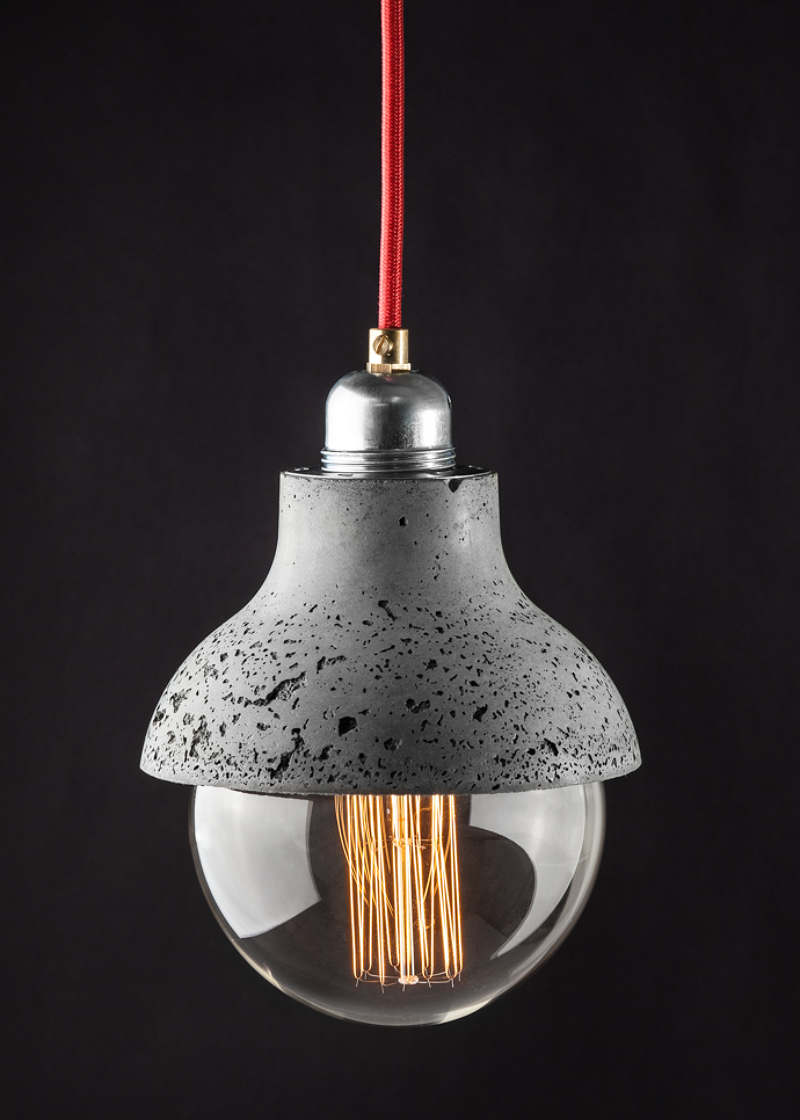 concrete lamp