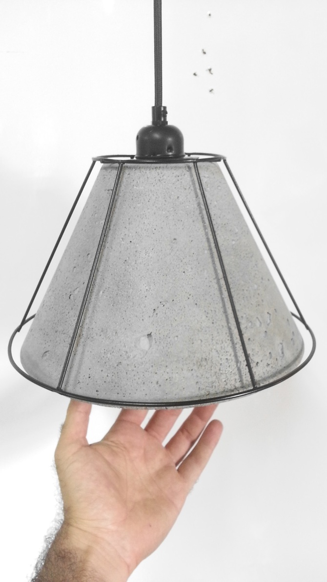 concrete lamp