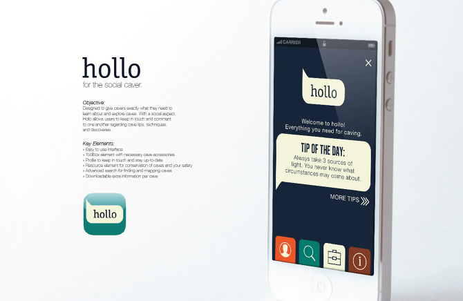 Hollo: Social Caver App - Shelby Lueckenotto