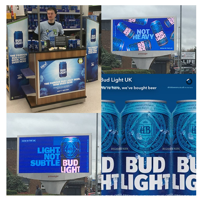 Budweiser - Bud Light UK Launch - Chris Holt + Design + Direction ...
