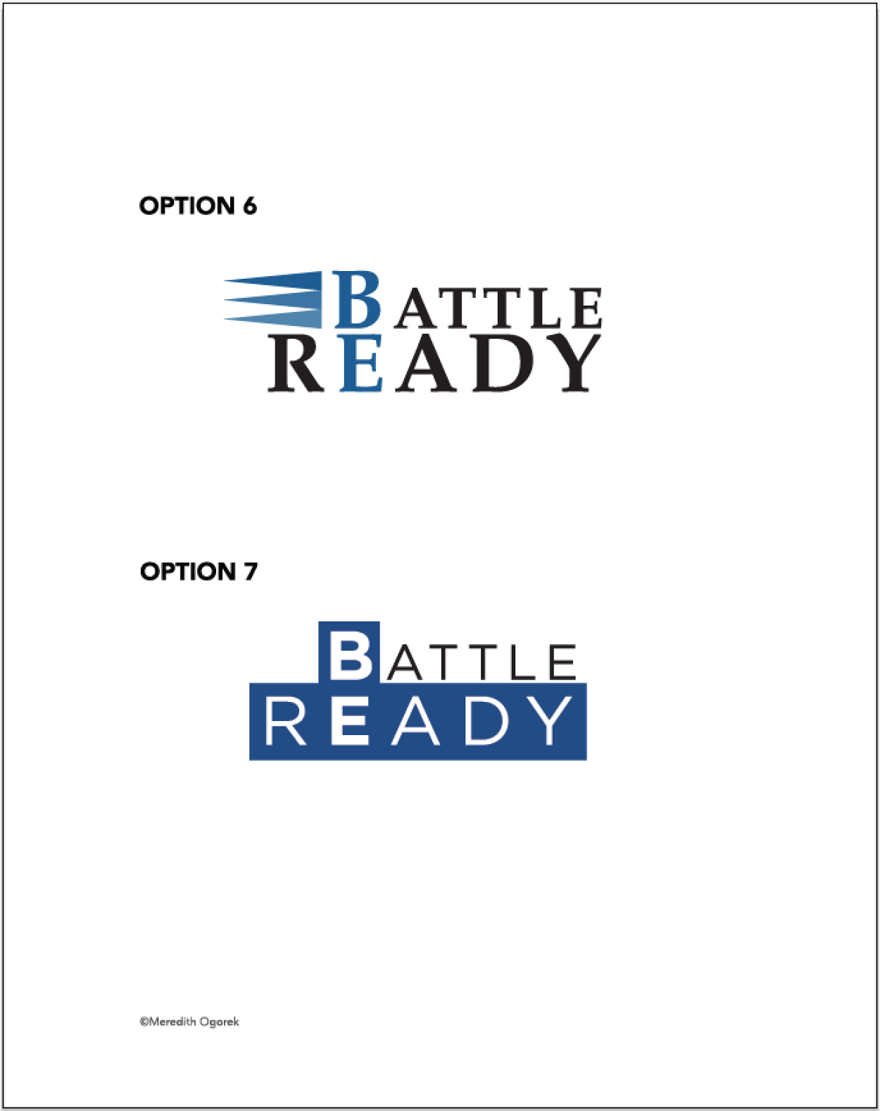 Battle Ready Logo - Meredith Ogorek