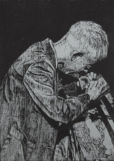 scratched wax drawings - Katharina Ziemke