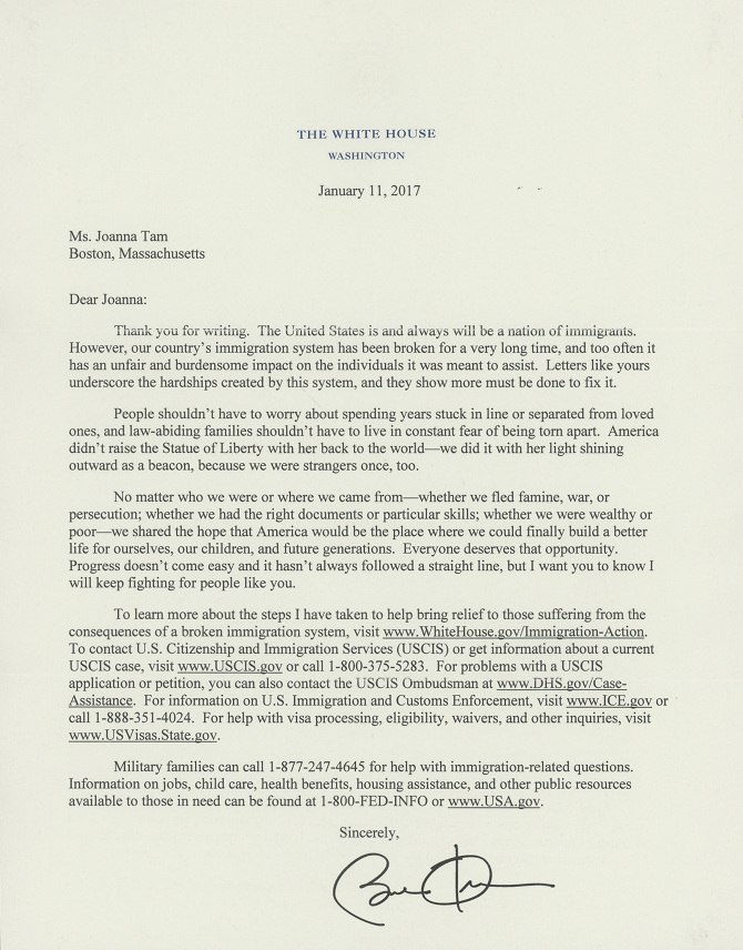 Dear Mr. President (letters) - Joanna Tam