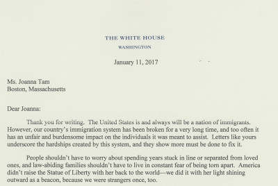 Dear Mr. President (letters) - Joanna Tam