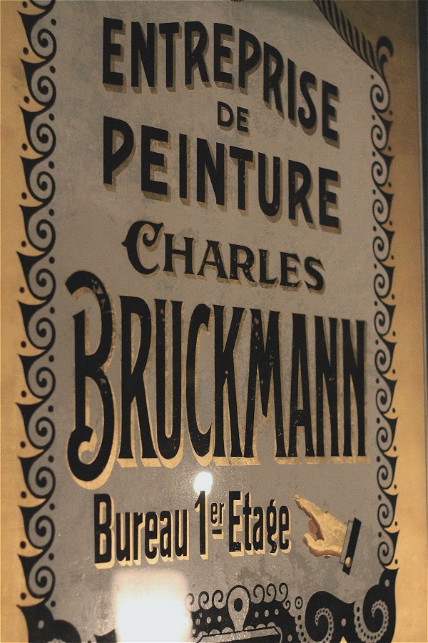 Antique French Glass Trade Sign - Oliver Griffith Antiques