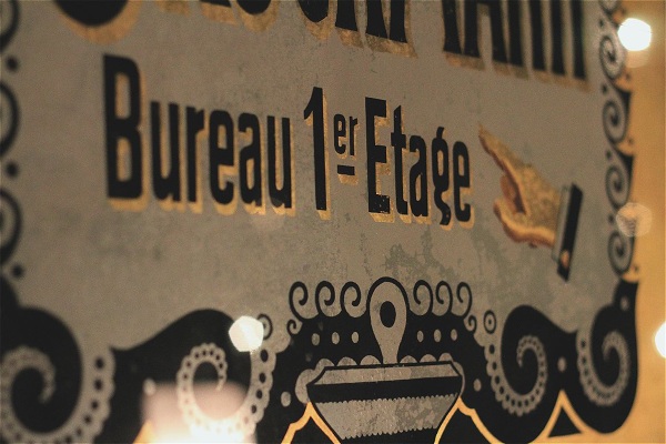 Antique French Glass Trade Sign - Oliver Griffith Antiques