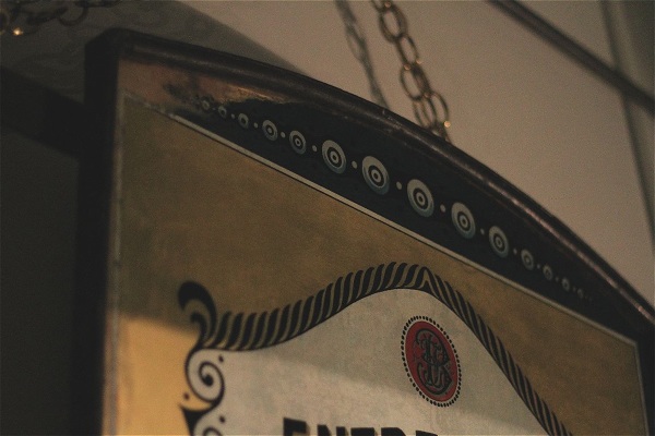 Antique French Glass Trade Sign - Oliver Griffith Antiques