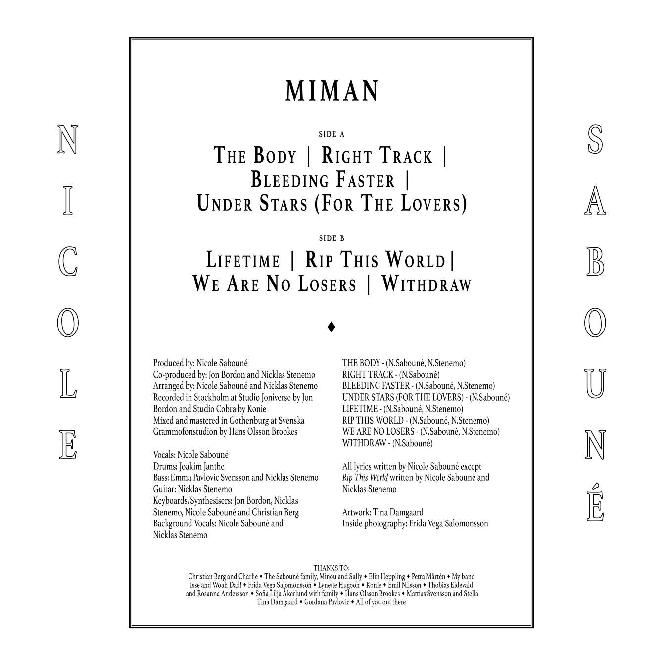 Nicole Sabouné - Tina Damgaard