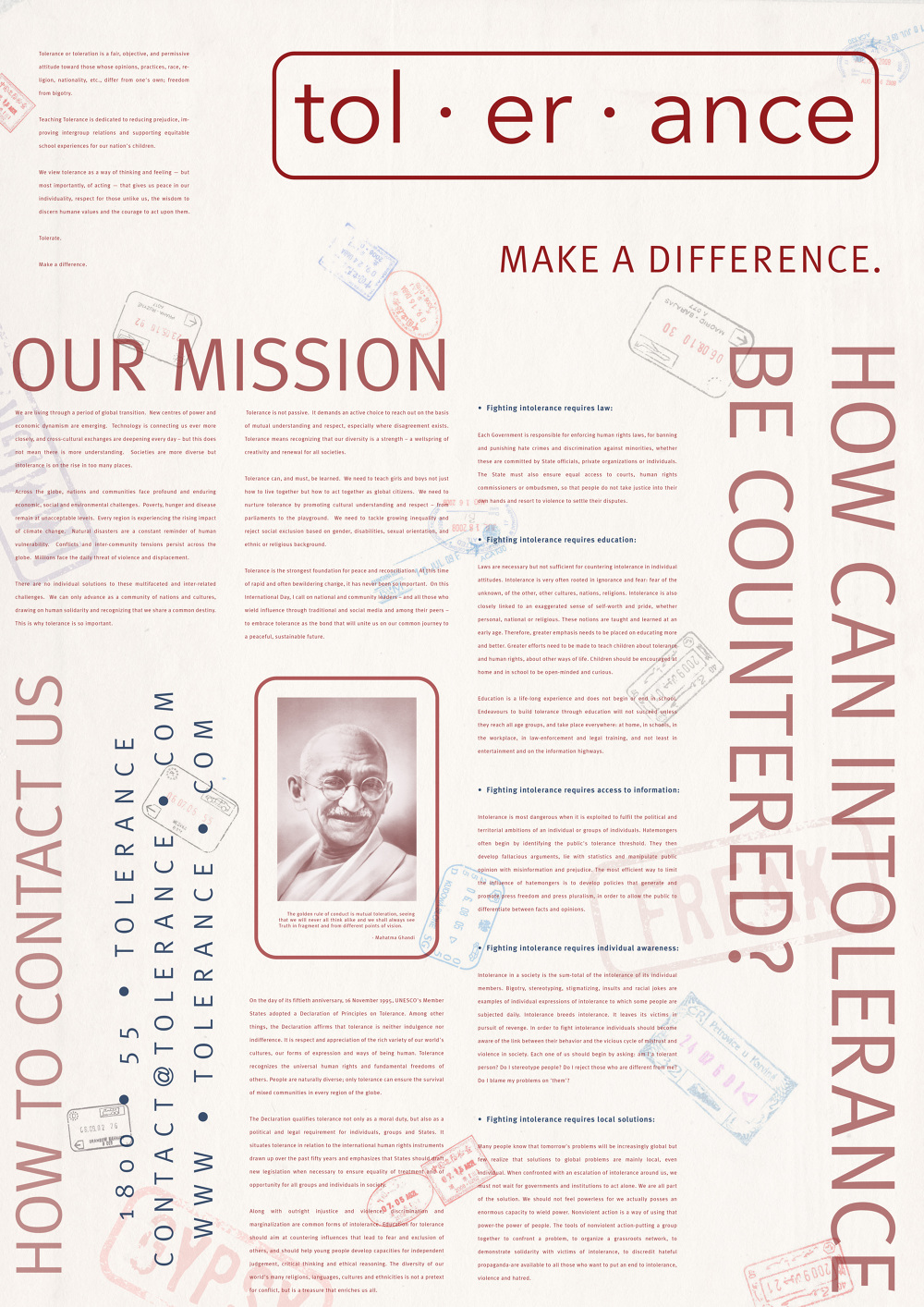 TOLERANCE Campaign - Gabriele Iacono - visual designer