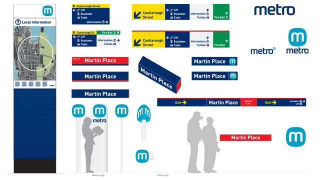 Sydney Metro Signage - Robert Wood
