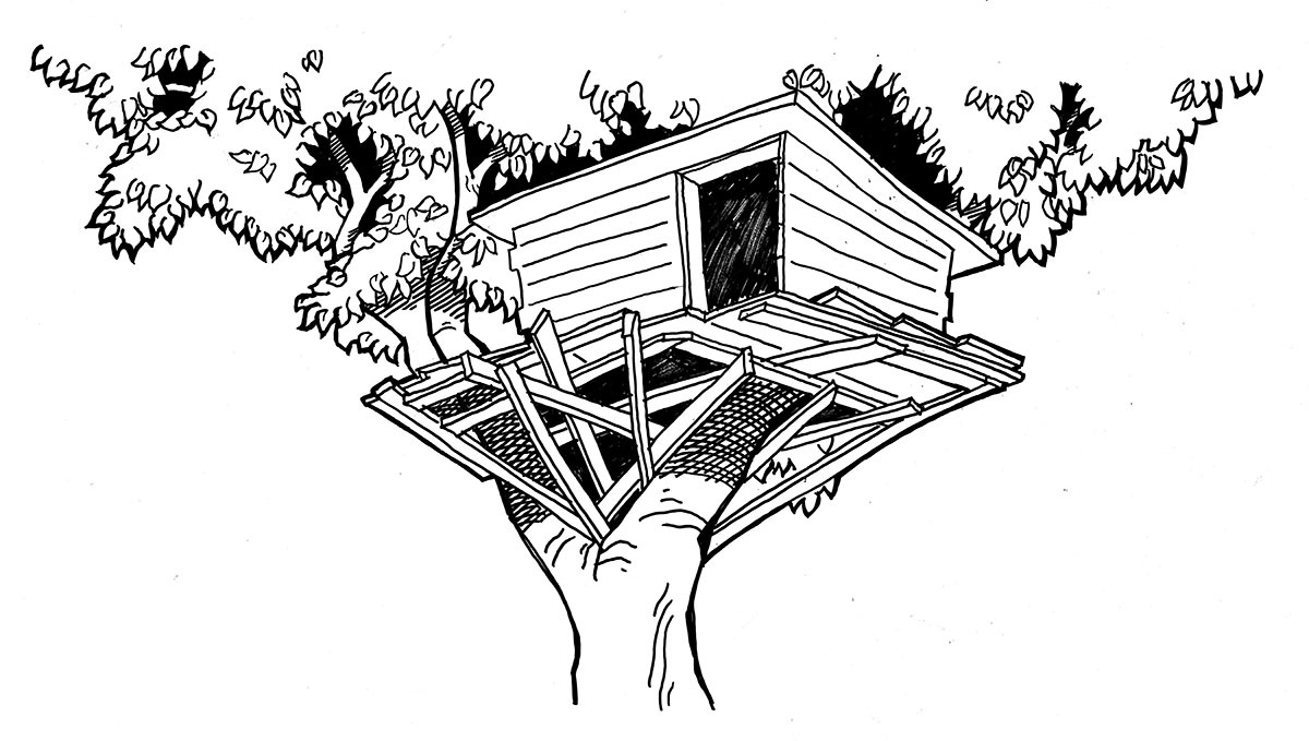 Treehouse Sketch - Just Finken: The Work of Chad Finken