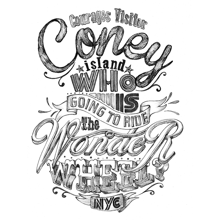 Slogan graphics for various brands - bart-illustration.com