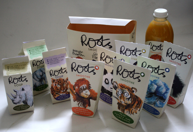 Roots Packaging - Beth Siddorn Illustration