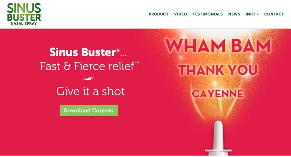 SINUS BUSTER Nasal Spray - Mag-Helder Thelot's Portfolio