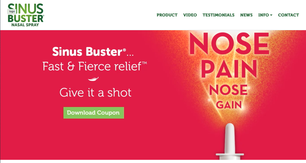 SINUS BUSTER Nasal Spray - Mag-Helder Thelot's Portfolio