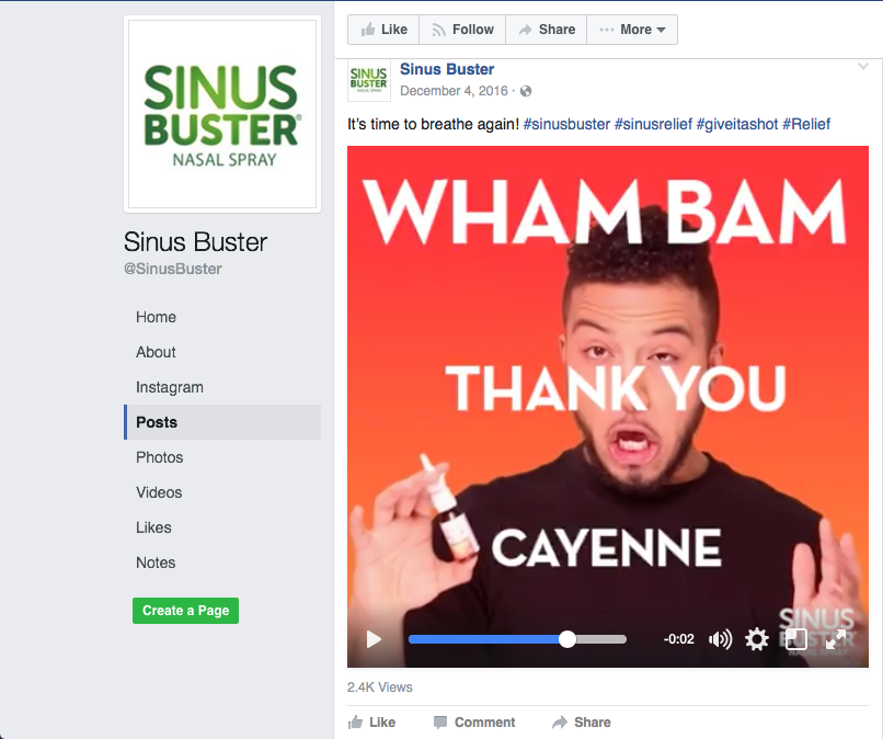 SINUS BUSTER Nasal Spray - Mag-Helder Thelot's Portfolio