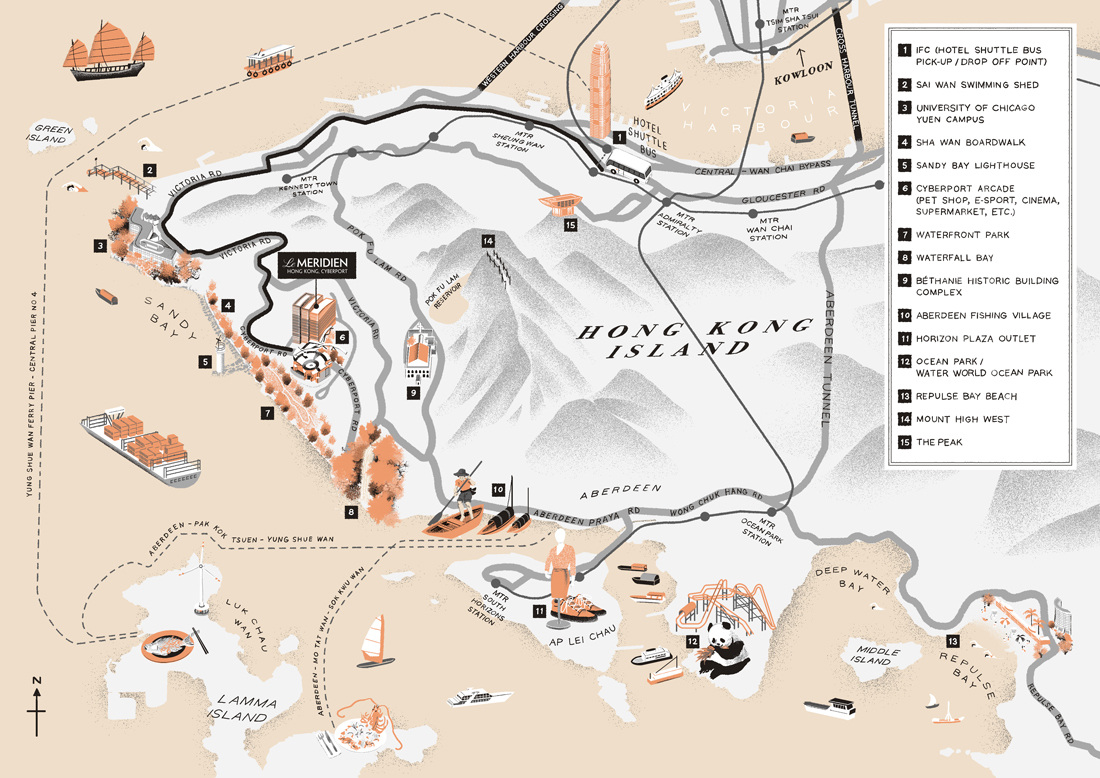 Le Méridien Hotel’s Map - 麥東記 Don Mak