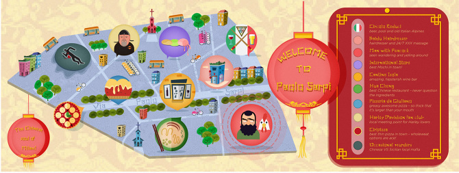 Curious Map of Paolo Sarpi - ginevra