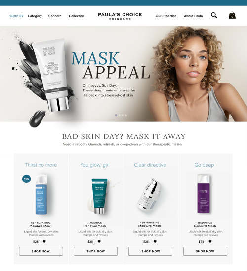 UI / UX design, ad concept and copy - Necia Dallas • Story, Design, and UX