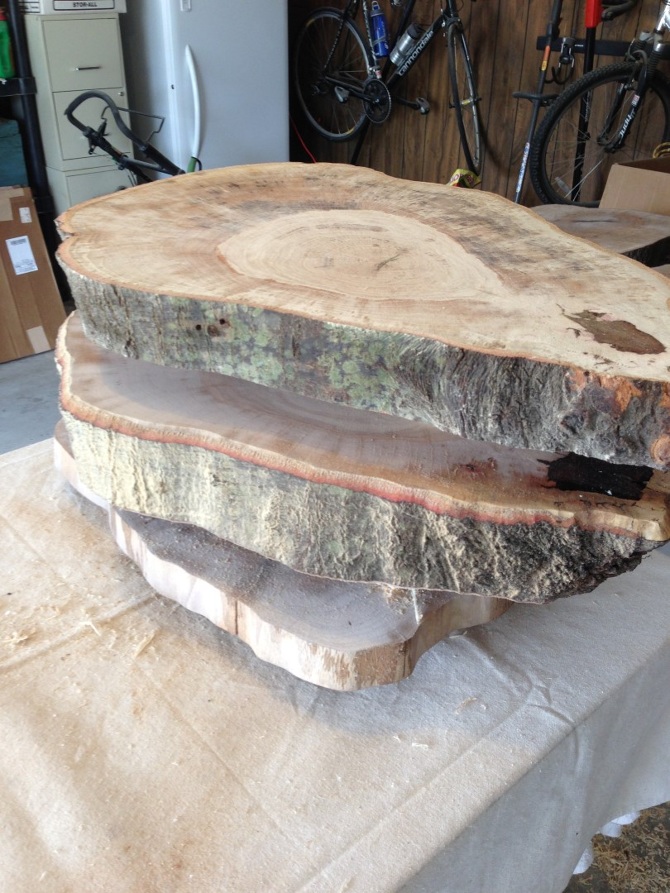 Log Side Tables (in progress) - www.urbanjackstudio.com