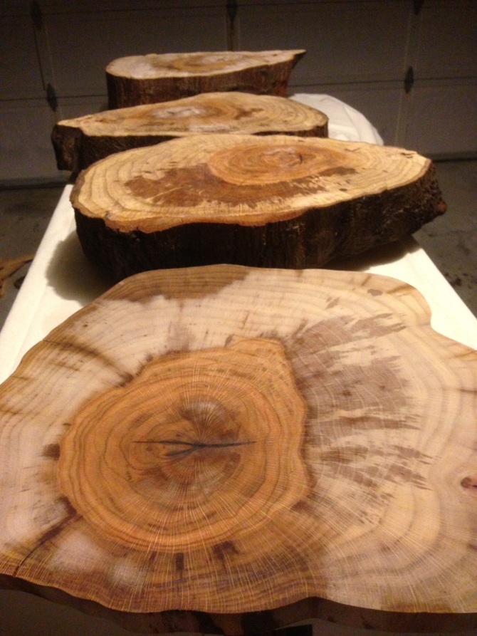 Log Side Tables (in progress) - www.urbanjackstudio.com