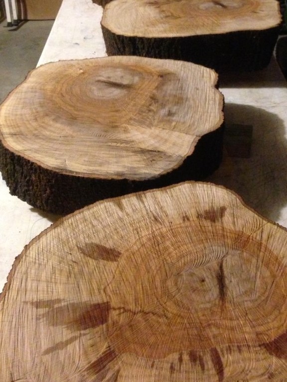 Log Side Tables (in progress) - www.urbanjackstudio.com