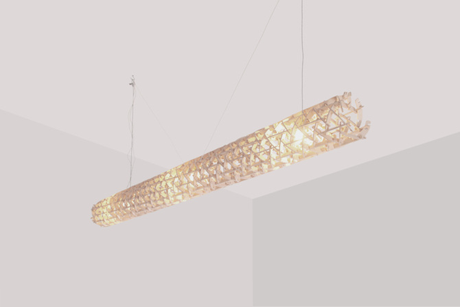 tubular lamp - Pierre Guibert