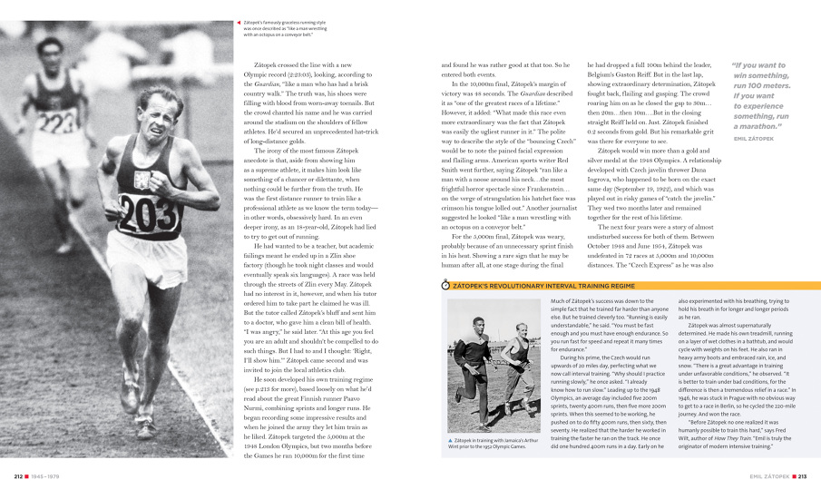 The Long History of Running - Tom Howey | Book design and typography
