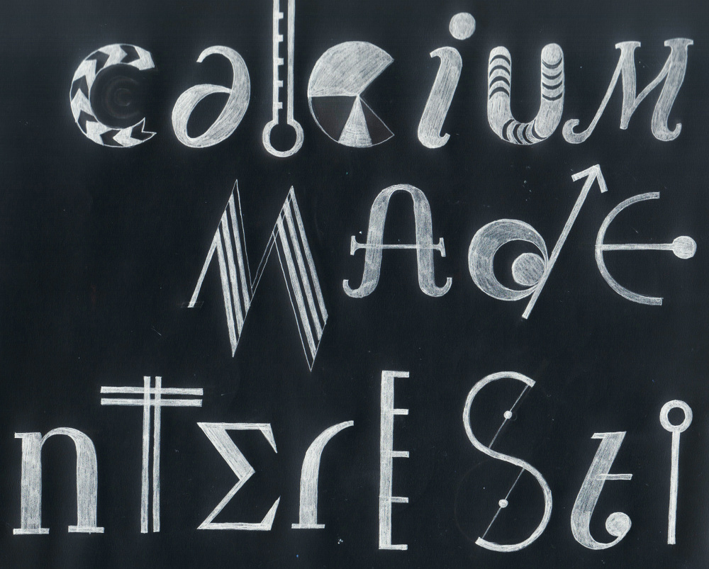 Calcium Made Interesting - Tom Howey | Book design and typography