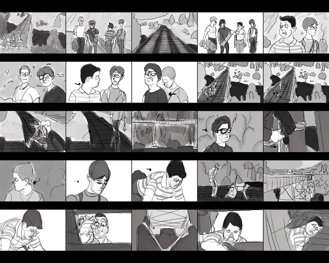 Stand By Me Storyboard 2013 - Jared Martin Animation Art