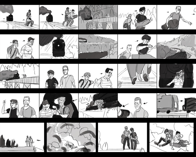 Stand By Me Storyboard 2013 - Jared Martin Animation Art