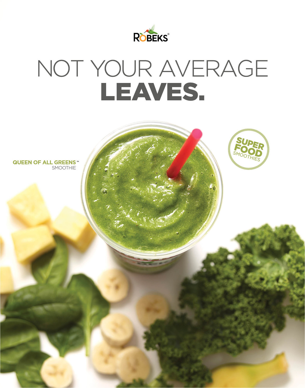 Robeks Juice Superfood Smoothies Campaign - Beth Wood | Art Director