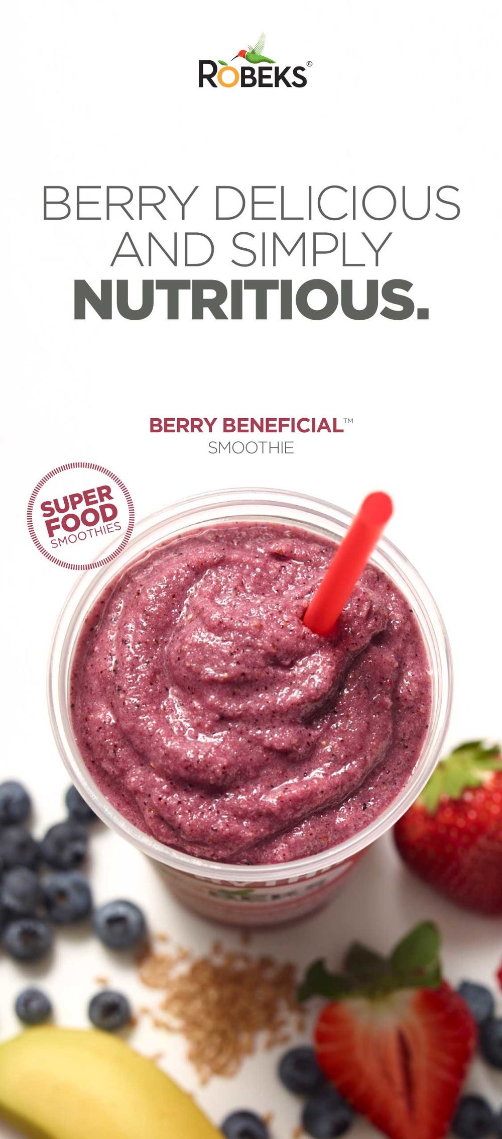 Robeks Juice Superfood Smoothies Campaign - Beth Wood | Art Director